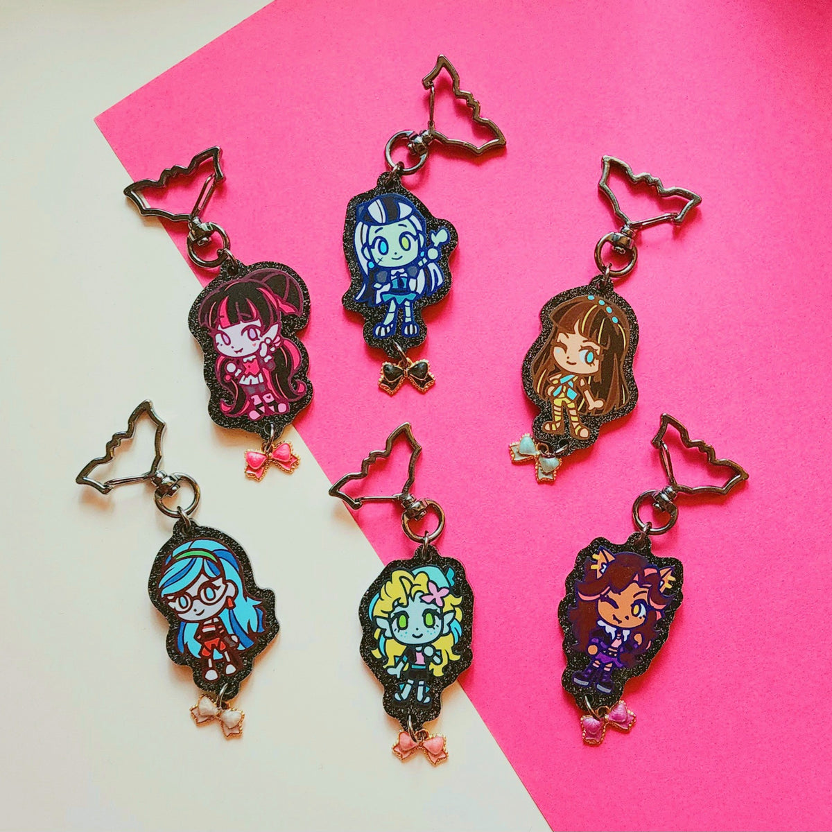 MH Glitter Acrylic Charms – Mintybytes